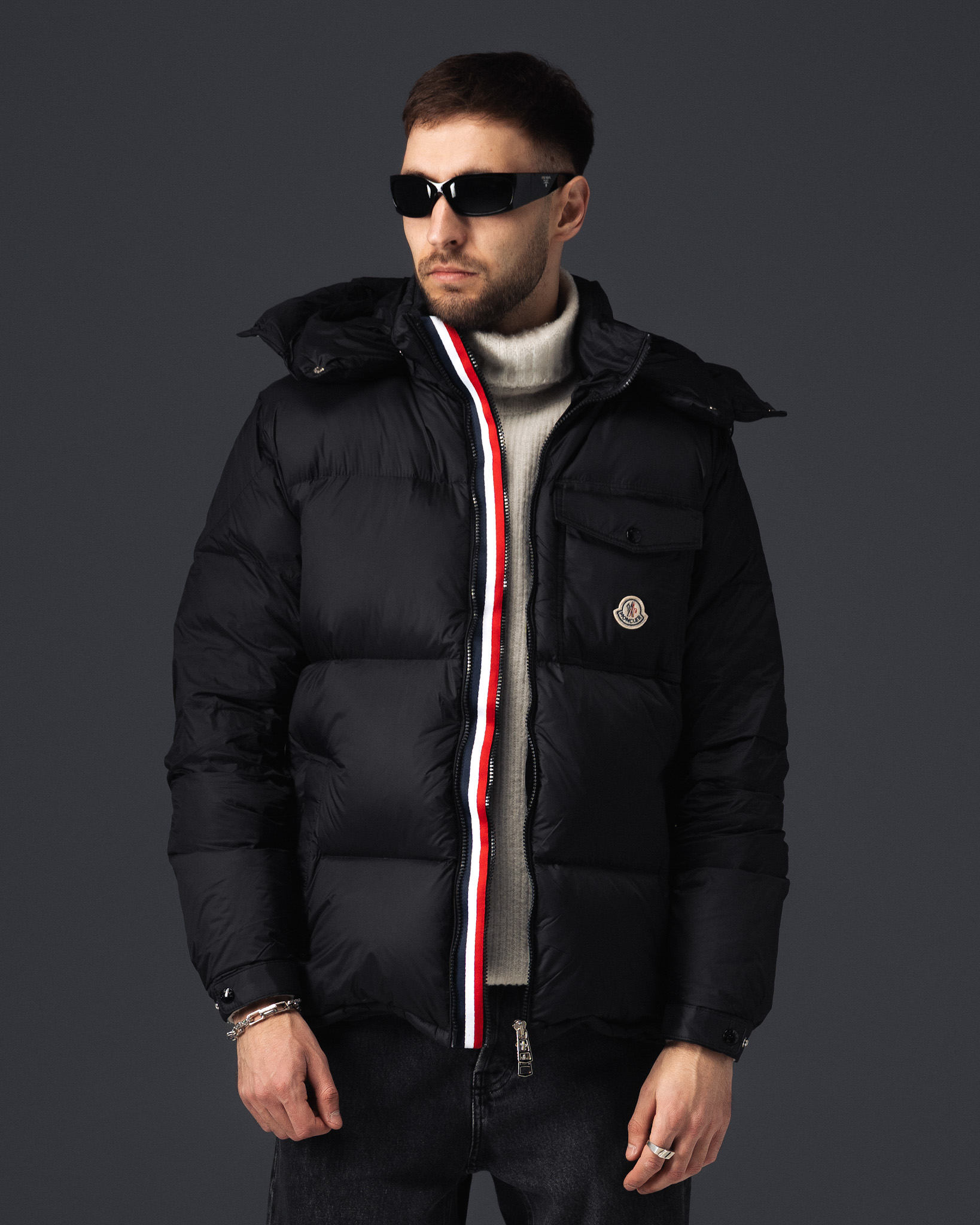Moncler Tricolor Line Down Jacket - One&One